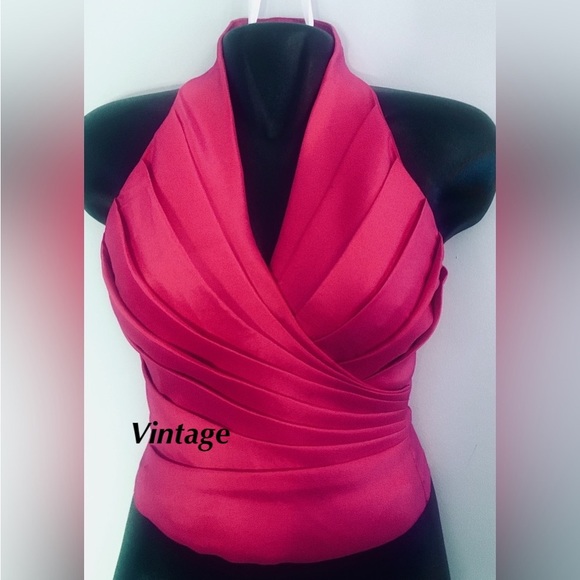 Tadashi Shoji | Tops | Tadashi Shoji Designer Halter 204 Barbie | Poshmark